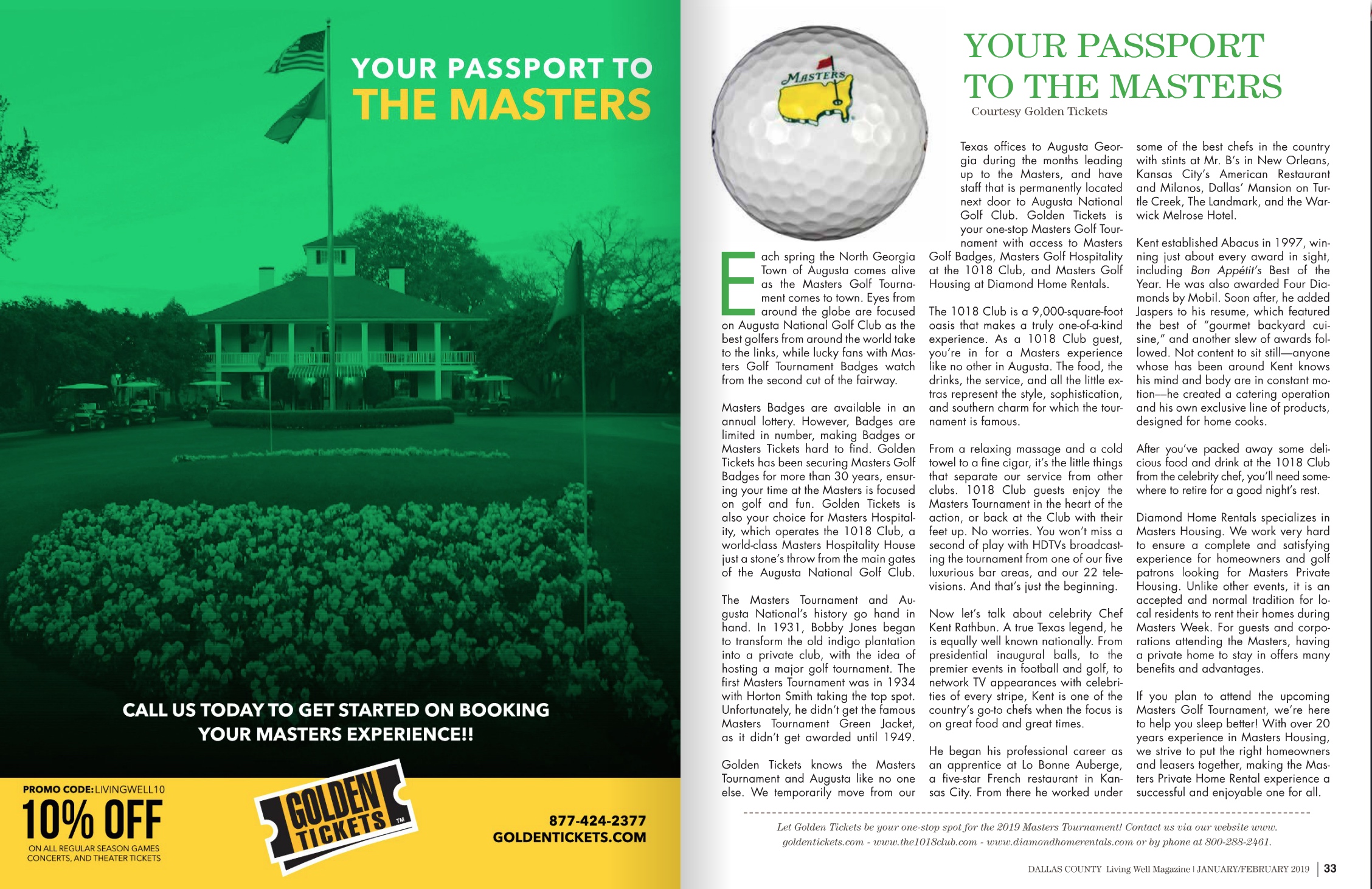 Golden Tickets, Your Passport to the Masters